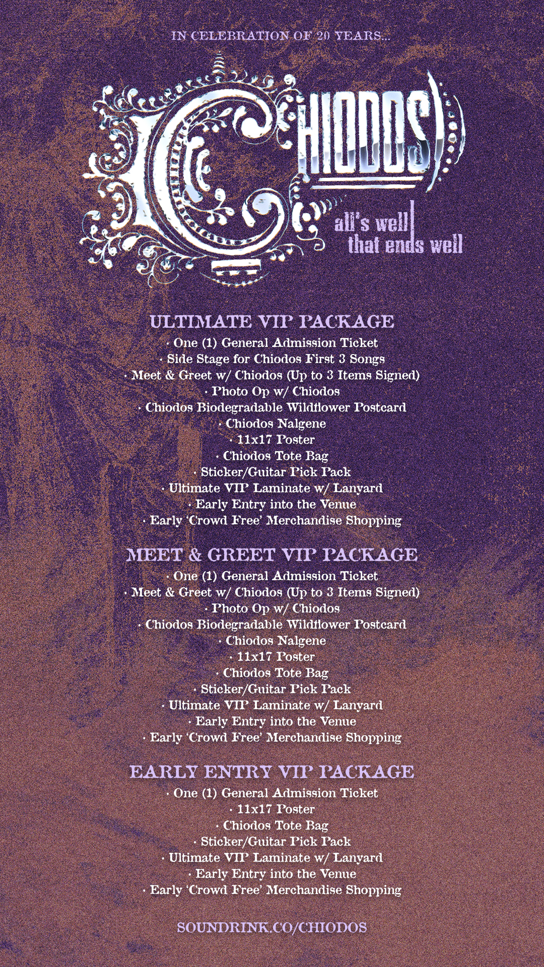 Chiodos | All's Well That Ends Well 20th Anniversary Tour Part II