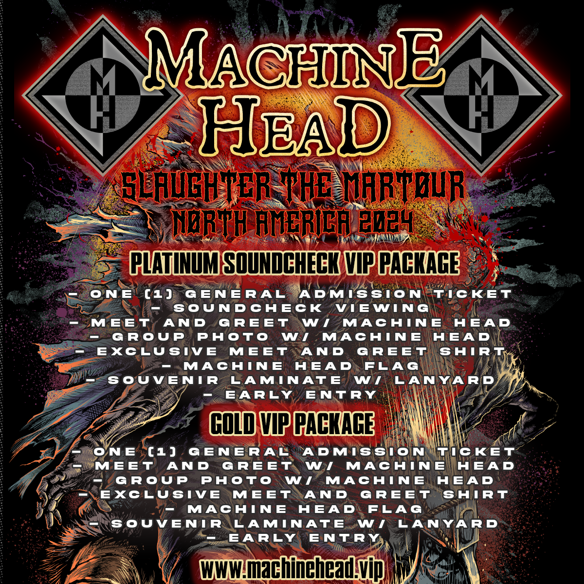 Machine Head | 'Slaughter The Martour' North American 2024 Tour