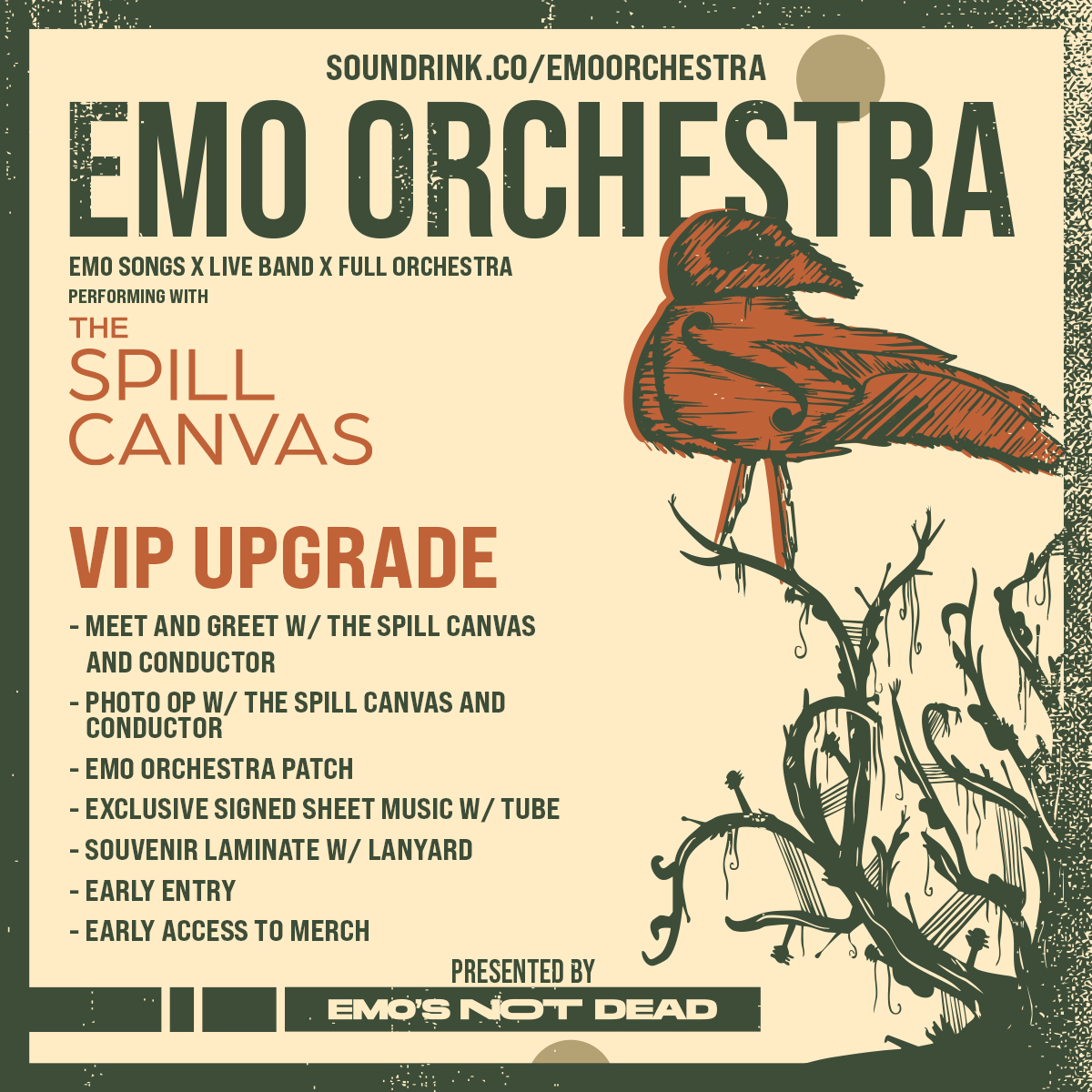 Emo Orchestra Performing with The Spill Canvas | 2026 North American Tour